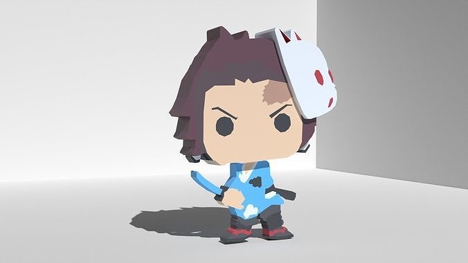3D model Tanjiro with Exclusive Mask VR / AR / low-poly | CGTrader