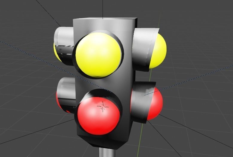3D model Traffic lights set for pedestrian and vehicles 3D model VR ...
