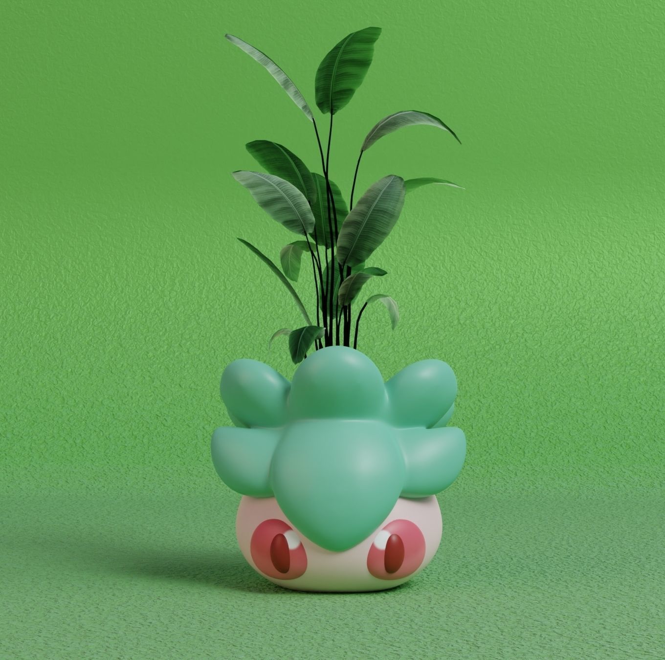 Pokemon - Fomantis Plant Vase 3D model 3D printable | CGTrader