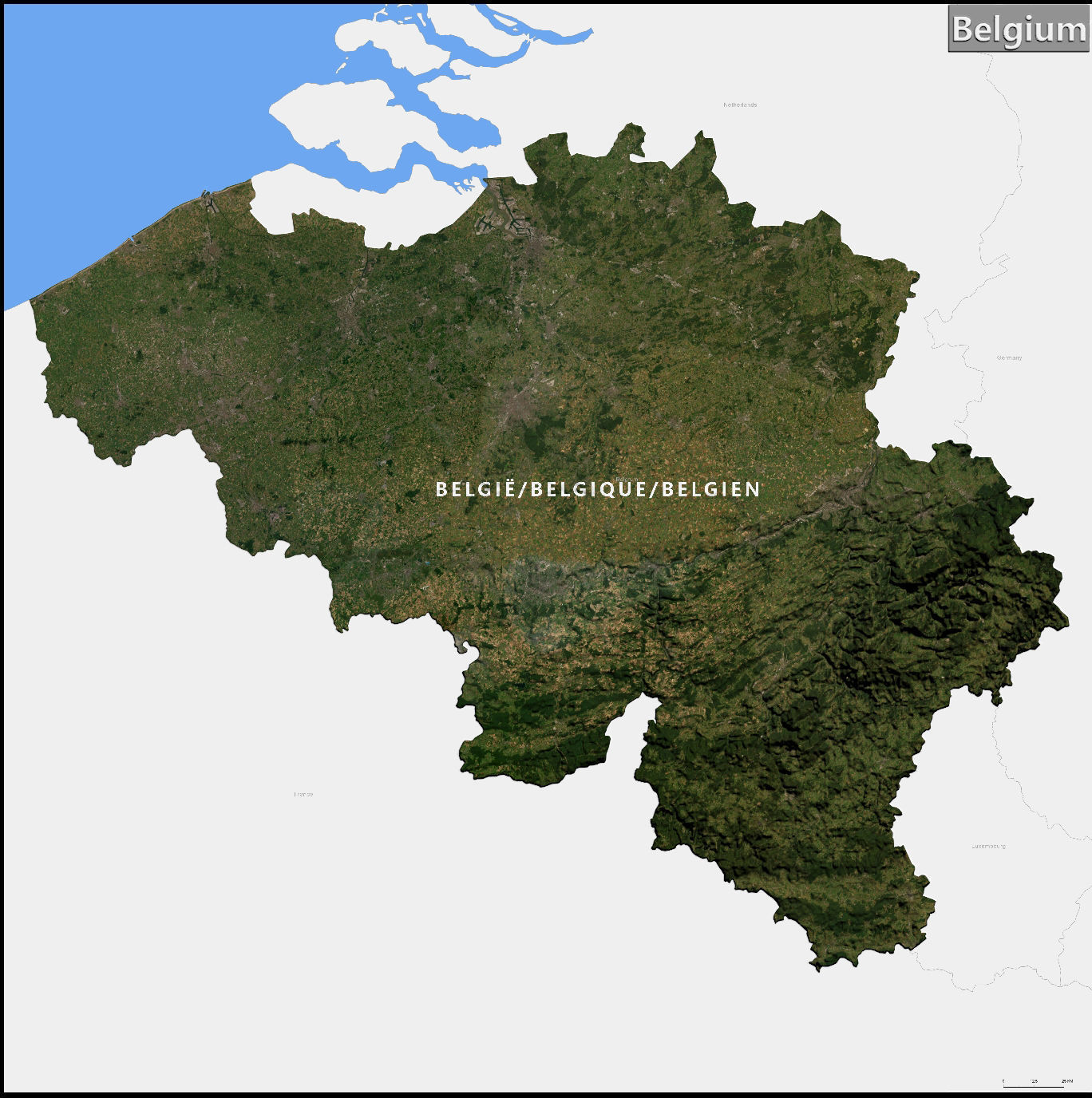 Belgium Terrain Topography Elevation DEM Geography Landscape 3D model | CGTrader