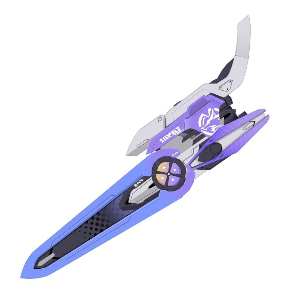 Silver Wolf Blaster - Honkai Star Rail - Silver Wolf Cosplay 3D model ...