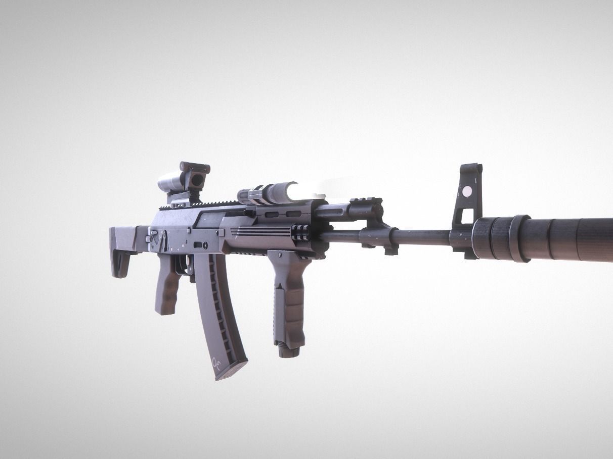 3D model Weapon Attachments and AK12 VR / AR / low-poly | CGTrader