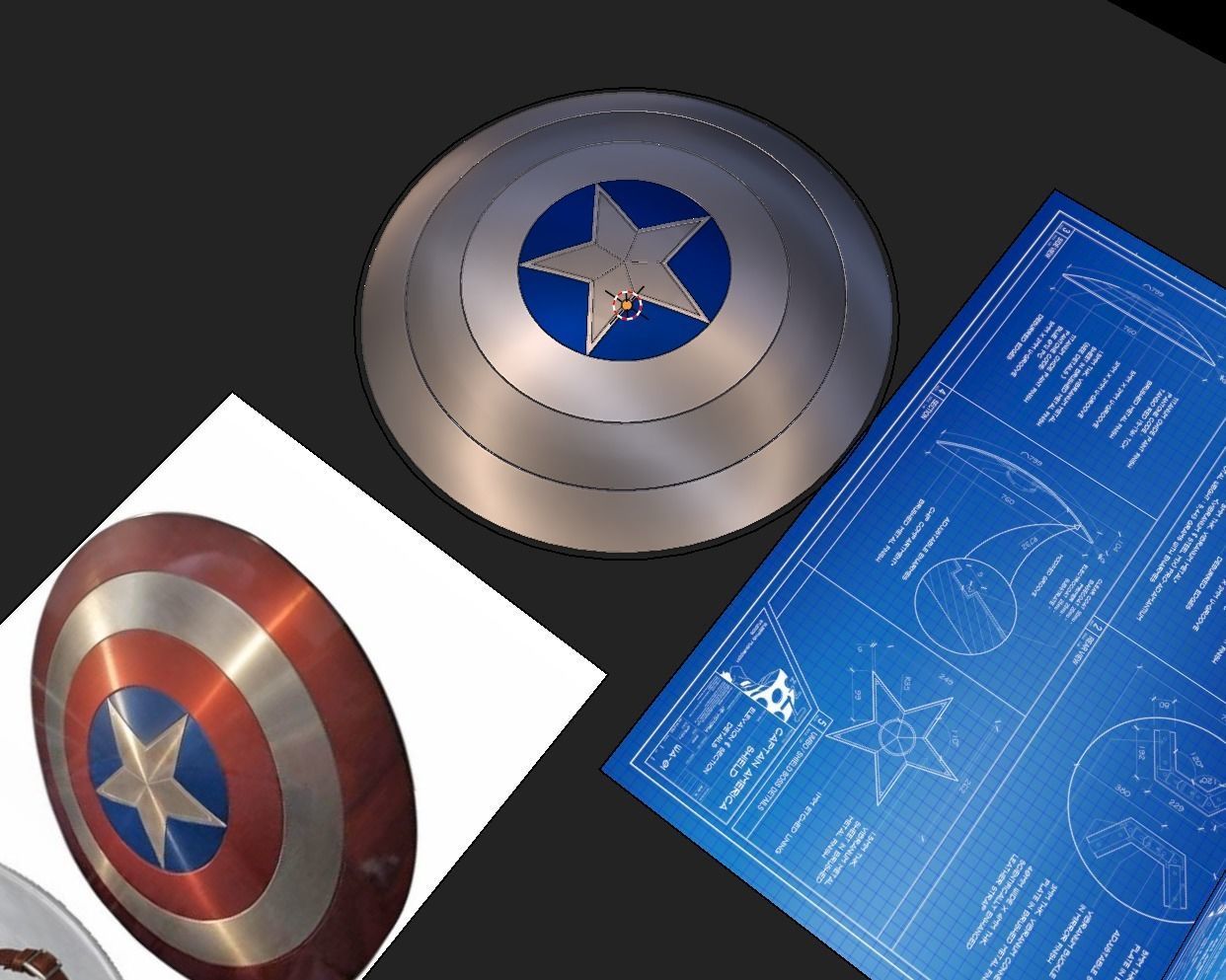 MCU Captain America Shield 3D model | CGTrader
