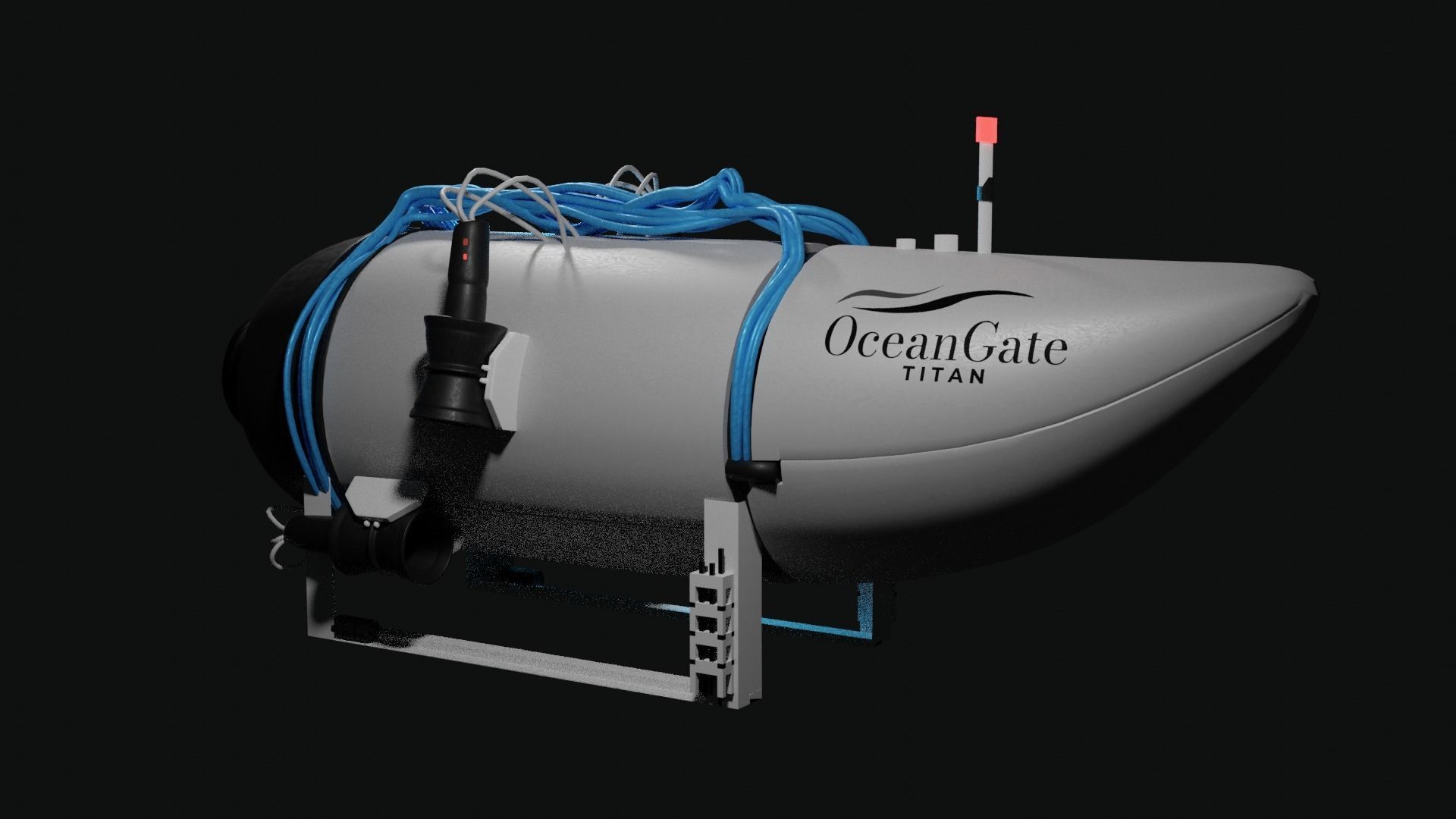 TITAN TOURING SUBMARIN OCEAN GATE 3D model | CGTrader