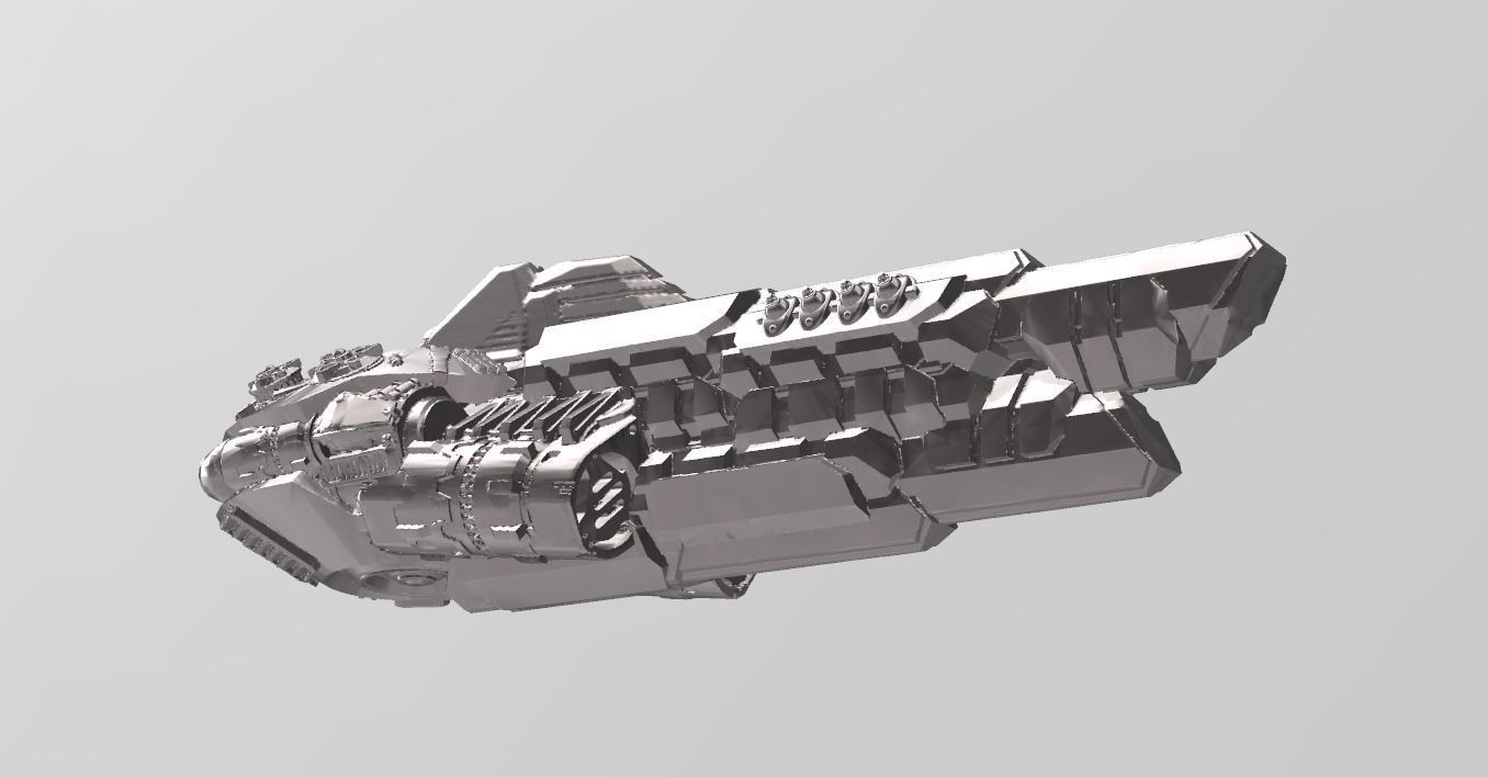 FLEET CORE - 03 FED UNION CRUISER 3D model 3D printable | CGTrader