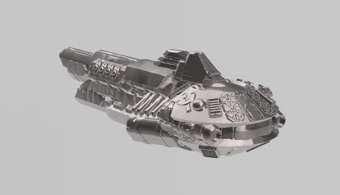 FLEET CORE - 03 FED UNION CRUISER 3D model 3D printable | CGTrader