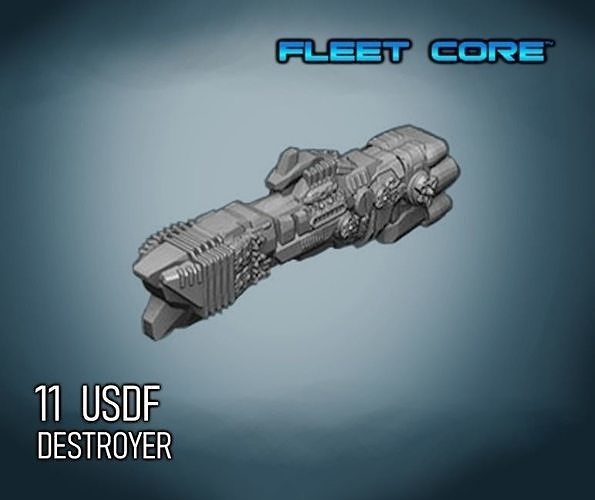 FLEET CORE - 11 USDF DESTROYER 3D model 3D printable | CGTrader