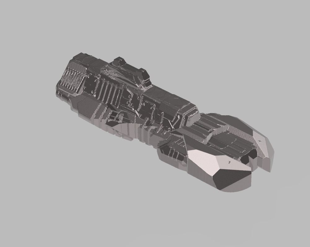 FLEET CORE - SG3 FED UNION MONITOR with DECK WEAPONS 3D model 3D ...