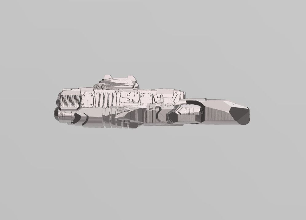 FLEET CORE - SG3 FED UNION MONITOR with DECK WEAPONS 3D model 3D ...