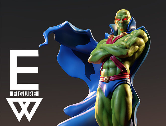 MARTIAN MANHUNTER- 3D STL READY TO PRINT 3D model 3D printable | CGTrader