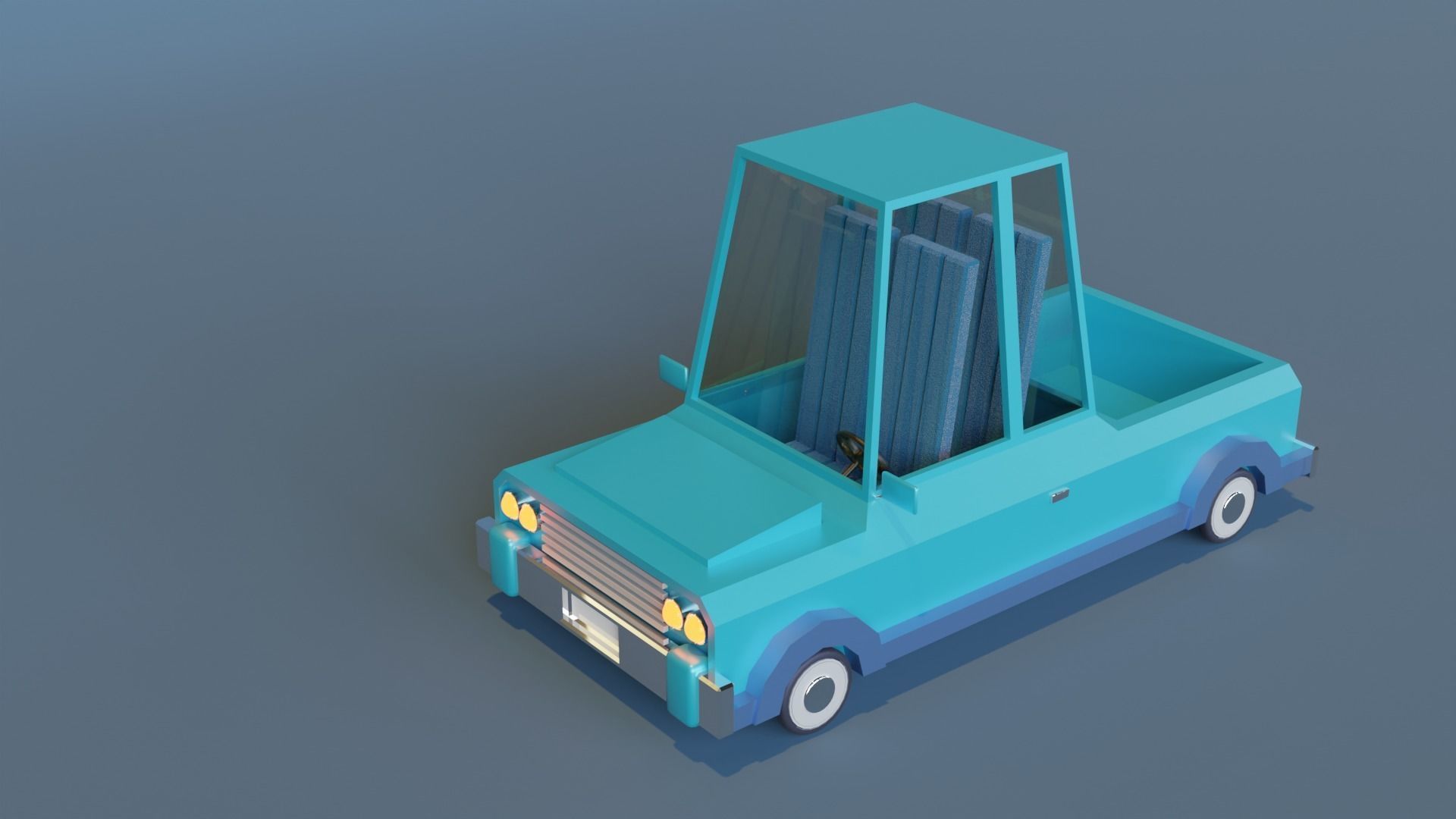 Stylized low poly Car 3D model 3D model | CGTrader