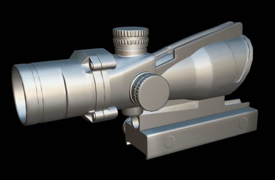 3D model ACOG 4x32 Gun parts VR / AR / low-poly | CGTrader
