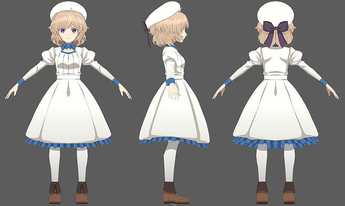 Kotoko Iwanaga - In-Spectre 3D model 3D model rigged | CGTrader