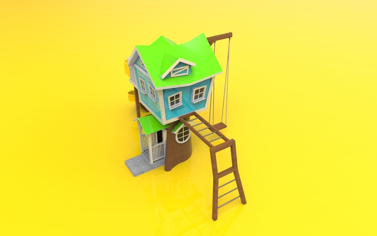Hobbit playground 3D model | CGTrader