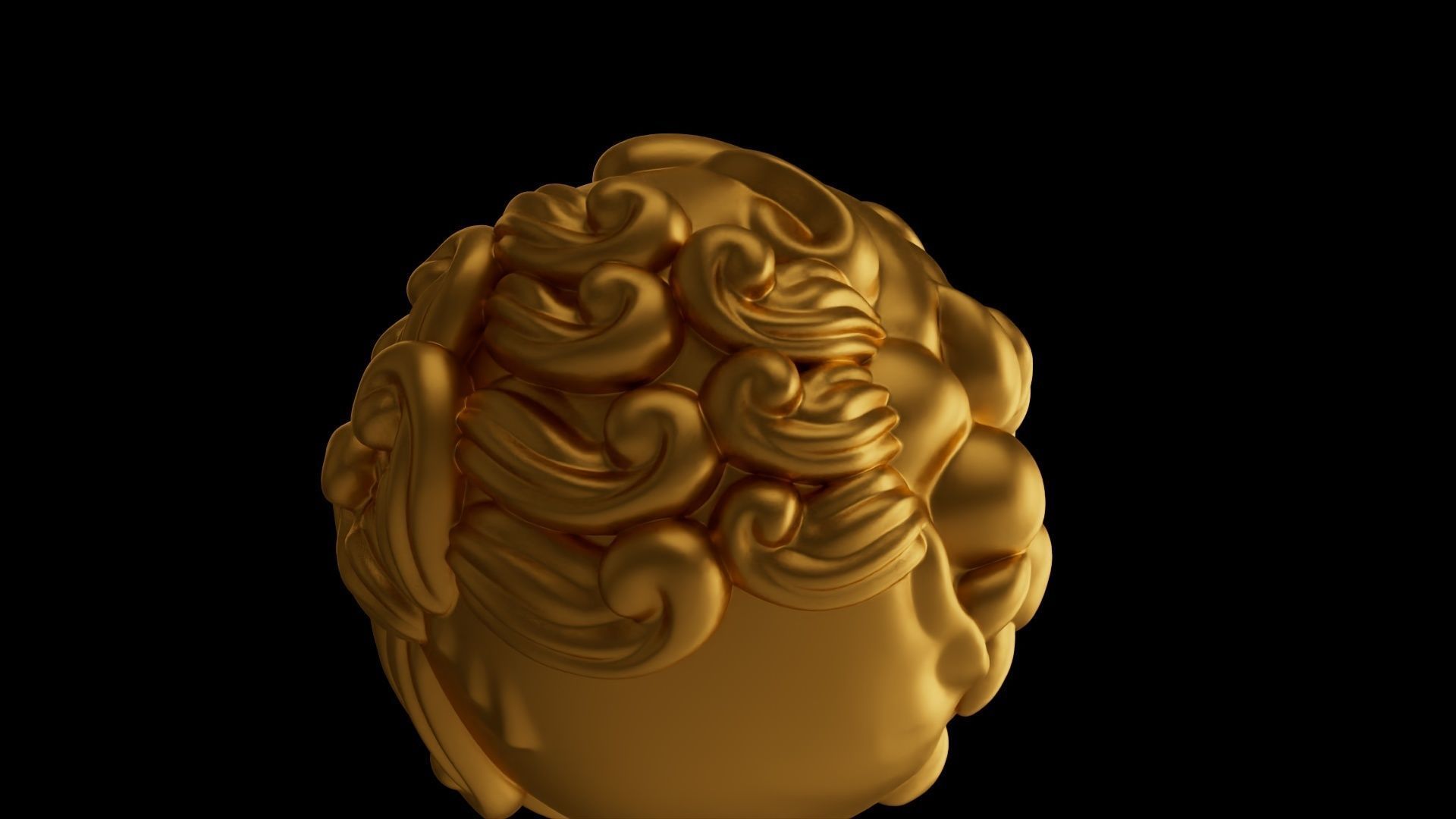 Round carving 3D model 3D printable | CGTrader