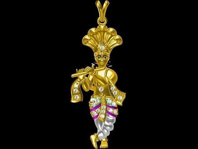 god pendent gold silver idol 3D model 3D printable | CGTrader