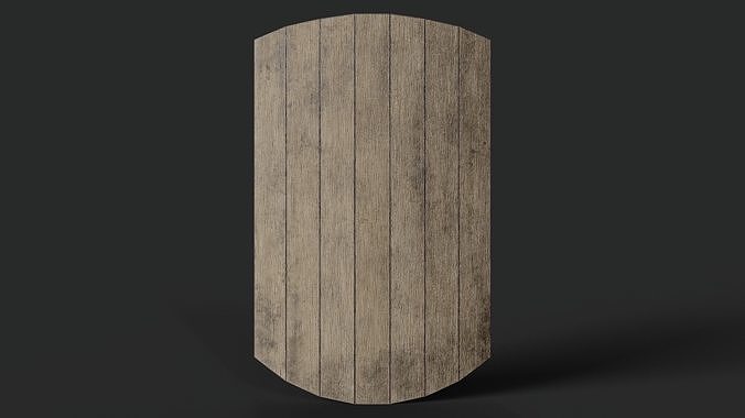 3D model Slavic square wooden shield- base VR / AR / low-poly | CGTrader
