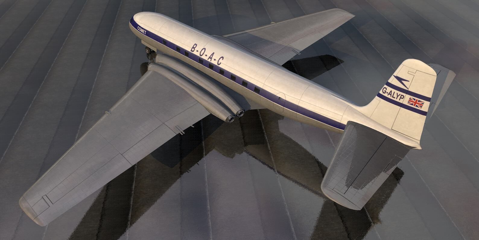 De Havilland DH 106 Comet Mk-1 3D model | CGTrader