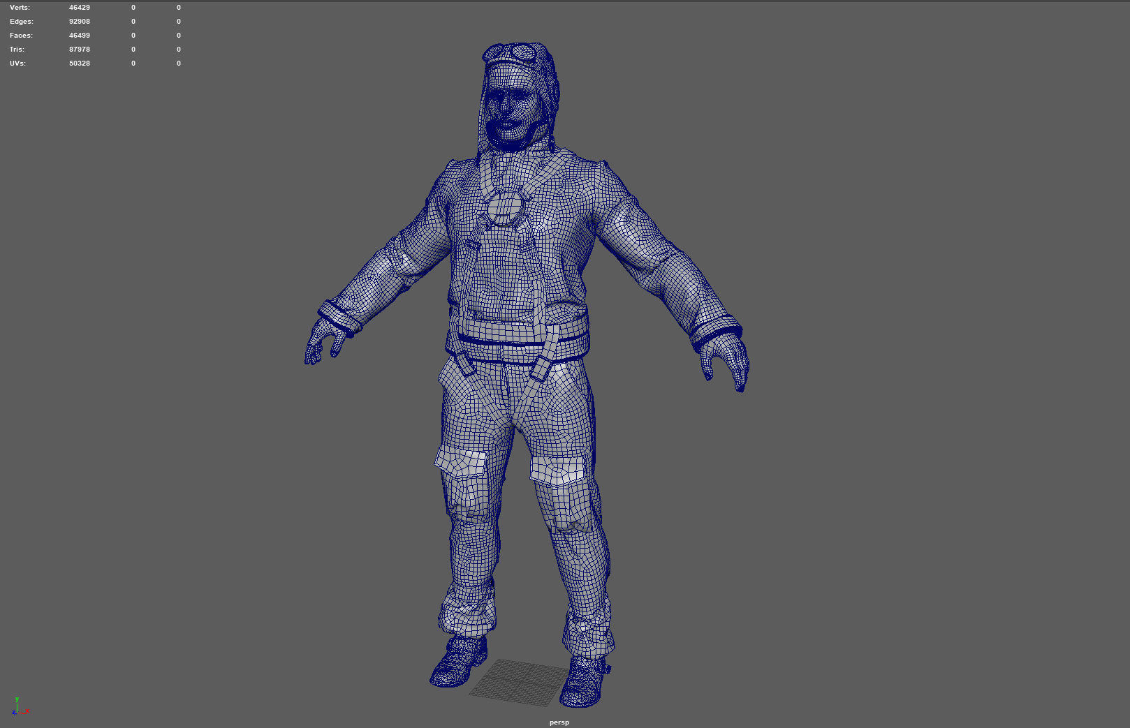 3D model WORLD WAR II PILOT VR / AR / low-poly | CGTrader