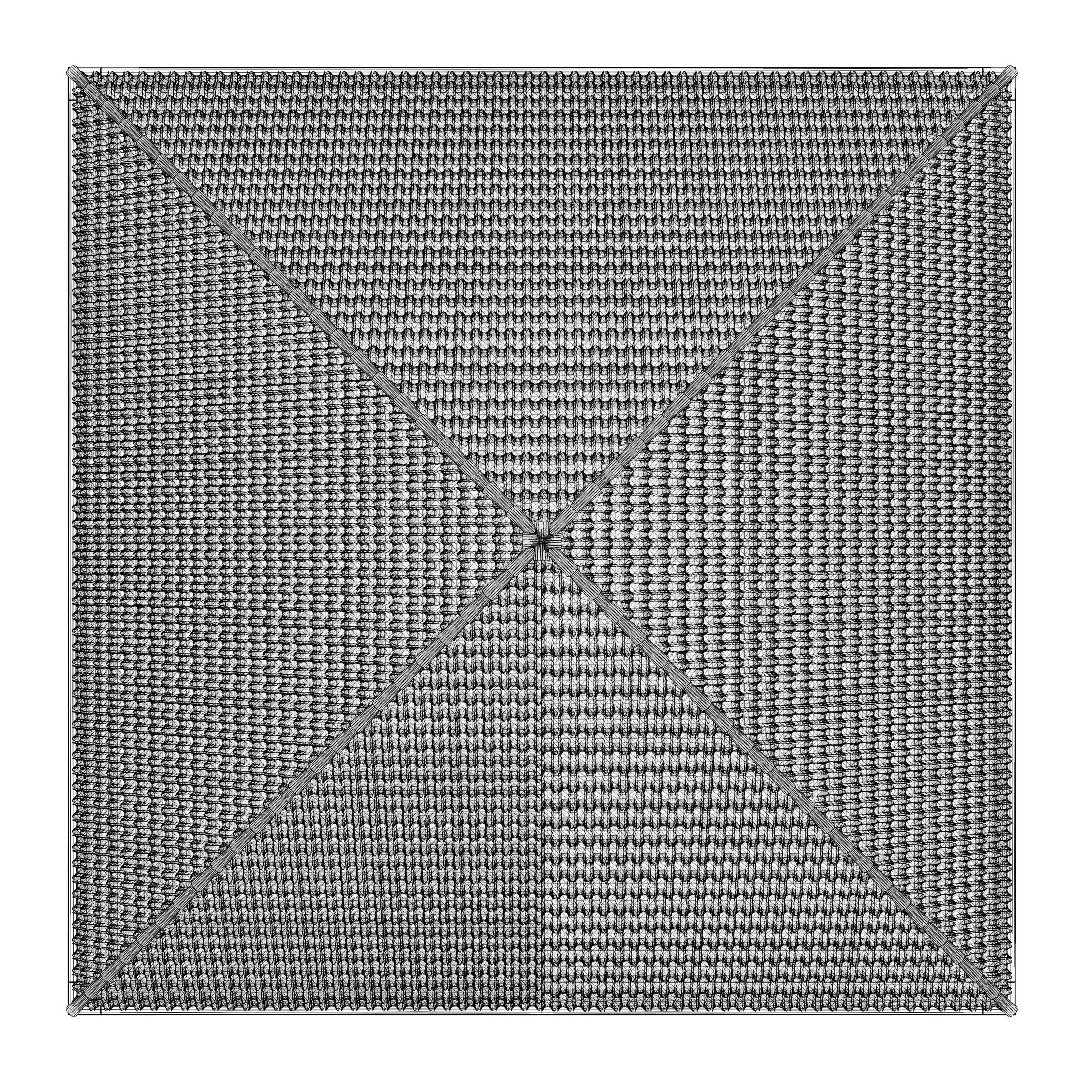 Hip roof with clay tile 2303 3D model | CGTrader