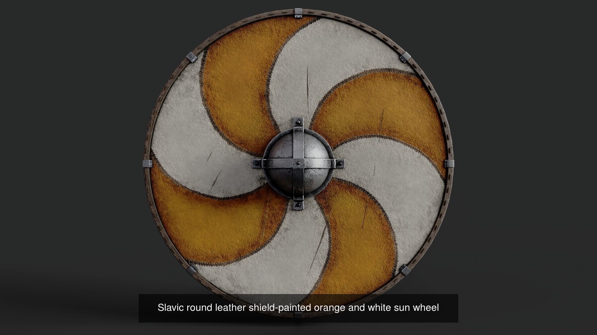 Slavic round leather shields 20 pieces 3D Model Collection | CGTrader