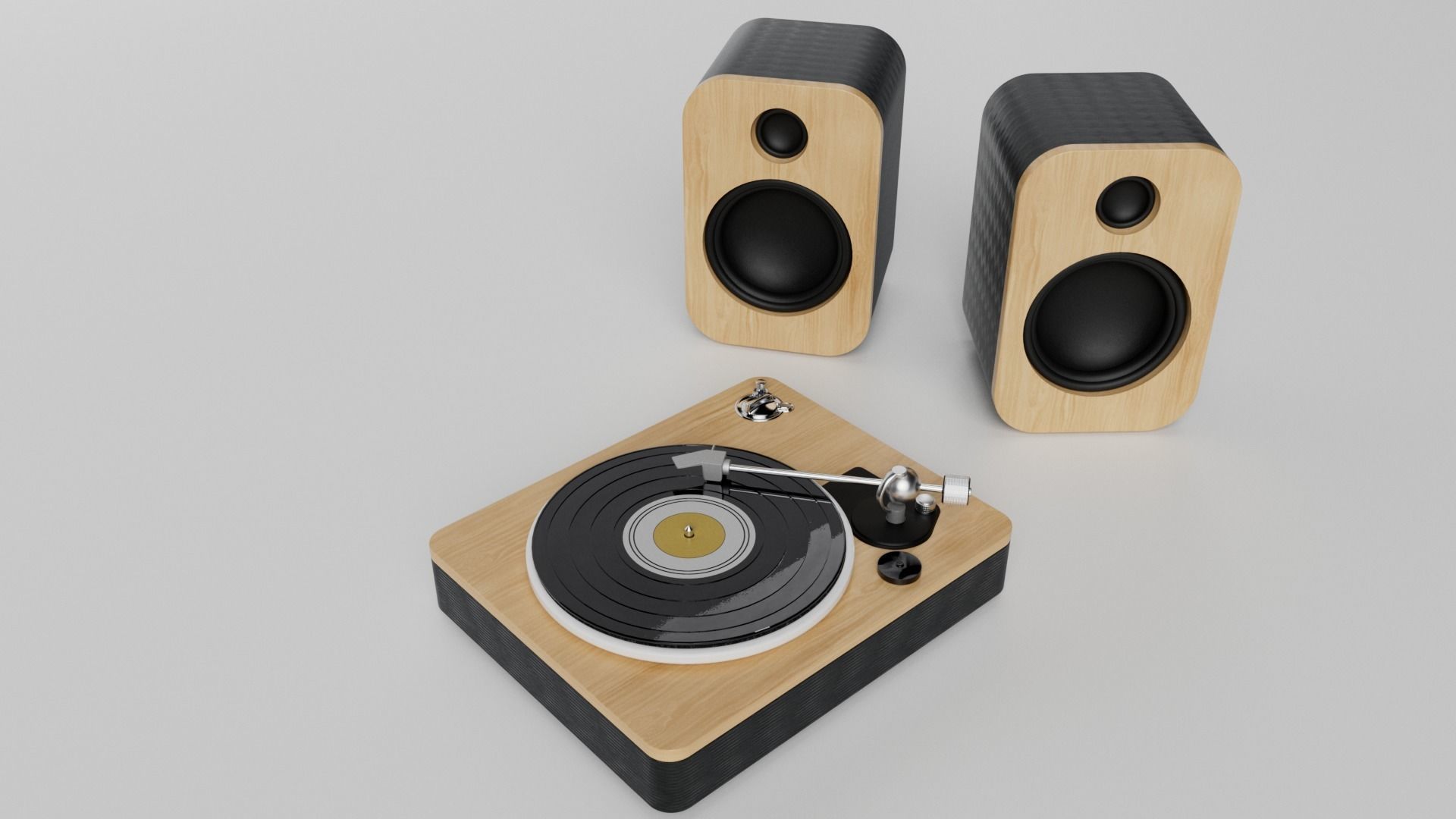 Vinyle wood animation 3D model animated | CGTrader