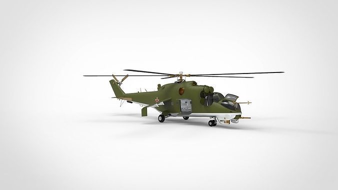 Mil Mi-24 Hind 3D model | CGTrader
