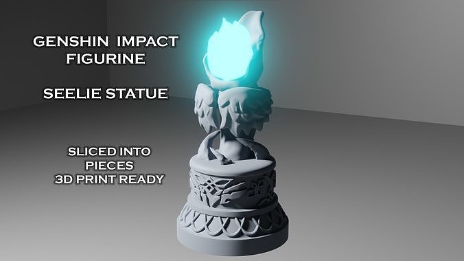 Seelie Statue -- Genshin Impact Figurine -- 3D Print Ready 3D model 3D ...