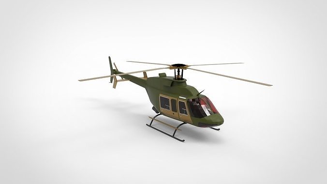 Bell 407 AH 3D model | CGTrader