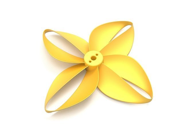 Toroidal drone propeller - 4 blades 3D model 3D printable | CGTrader