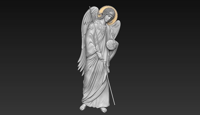 Archangel angel cnc orthodox 3D model 3D printable | CGTrader
