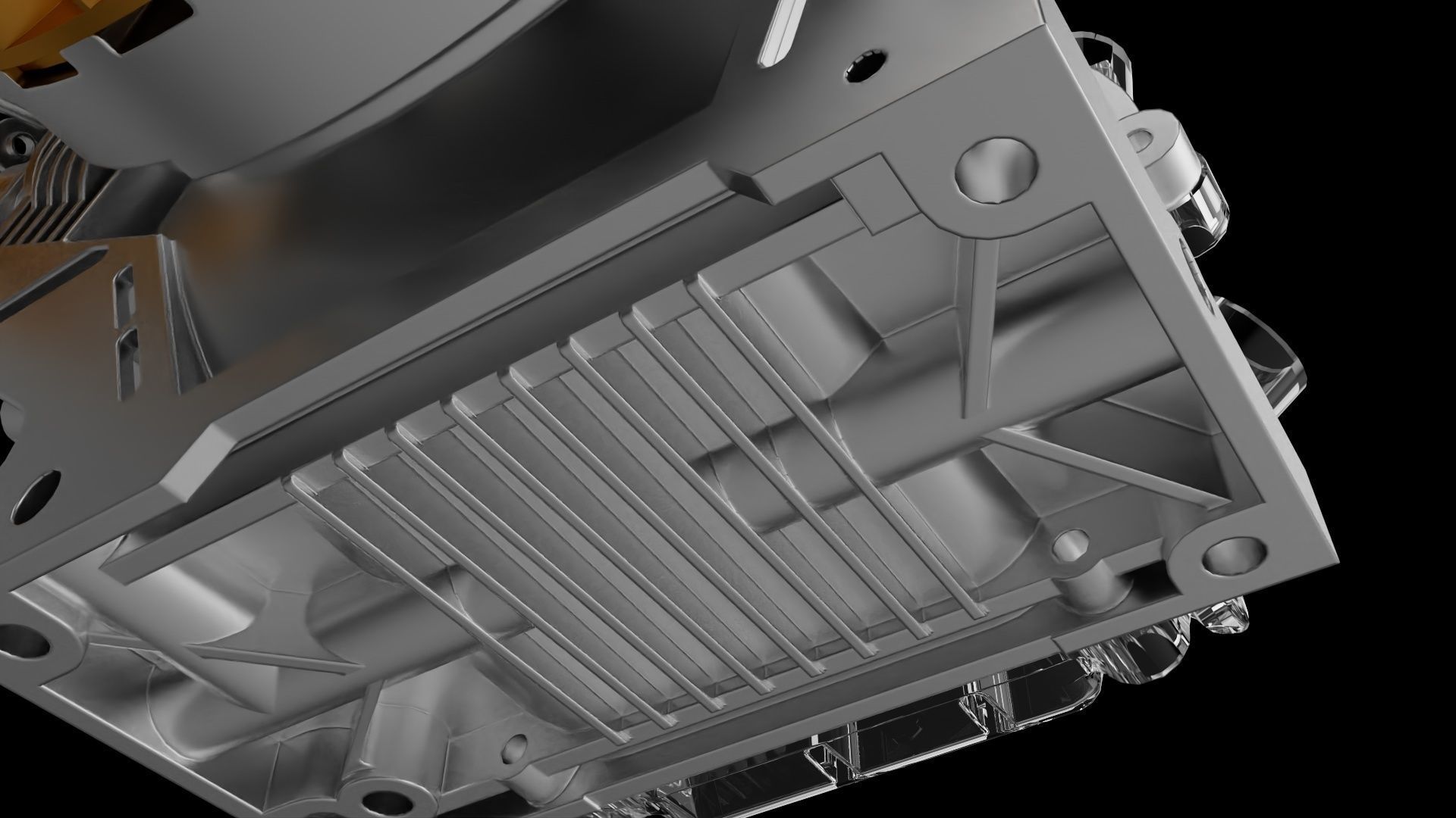 A single-cylinder 4-stroke engine 3D model 3D printable | CGTrader