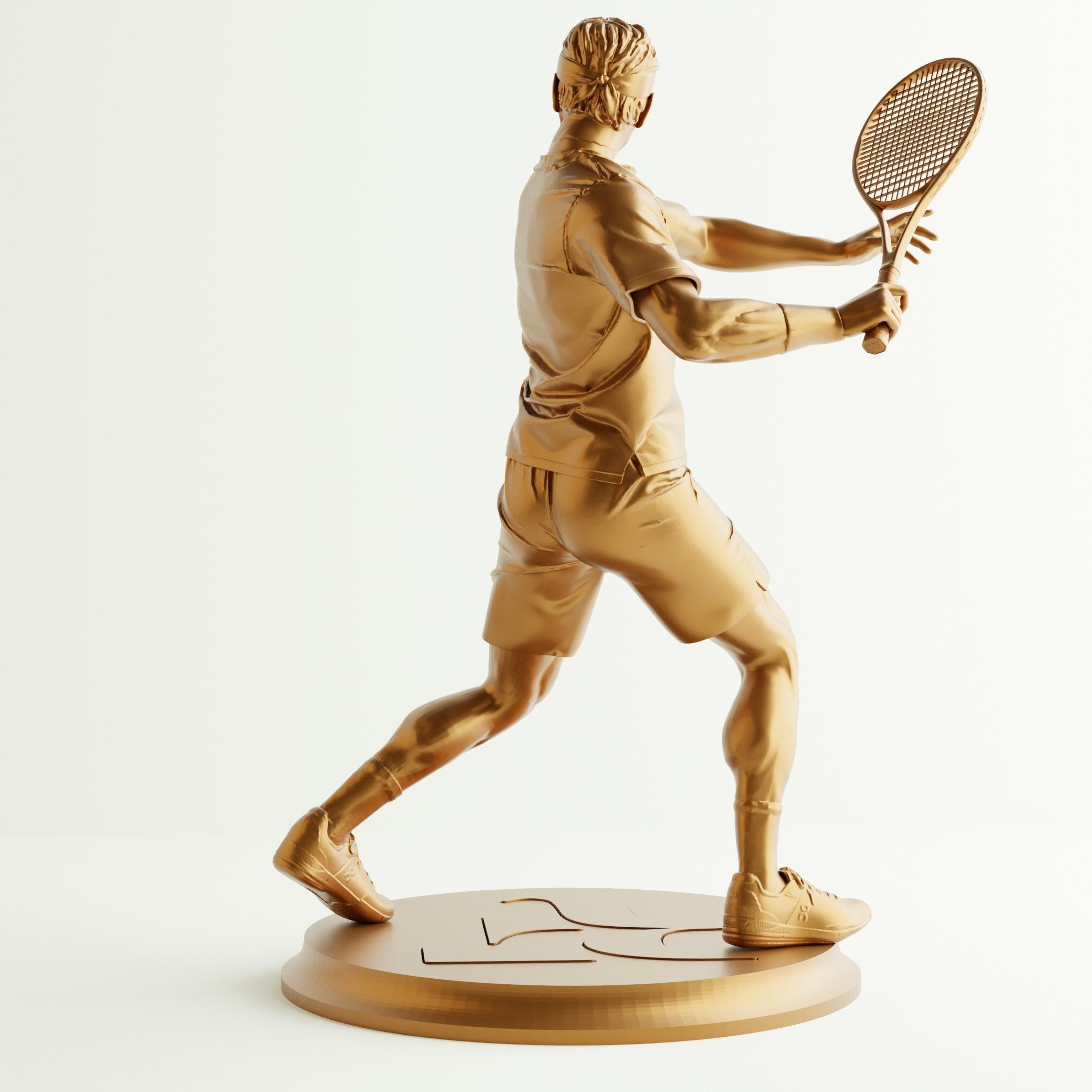 Tennis King - Roger Federer 3D print full model 3D model 3D printable ...