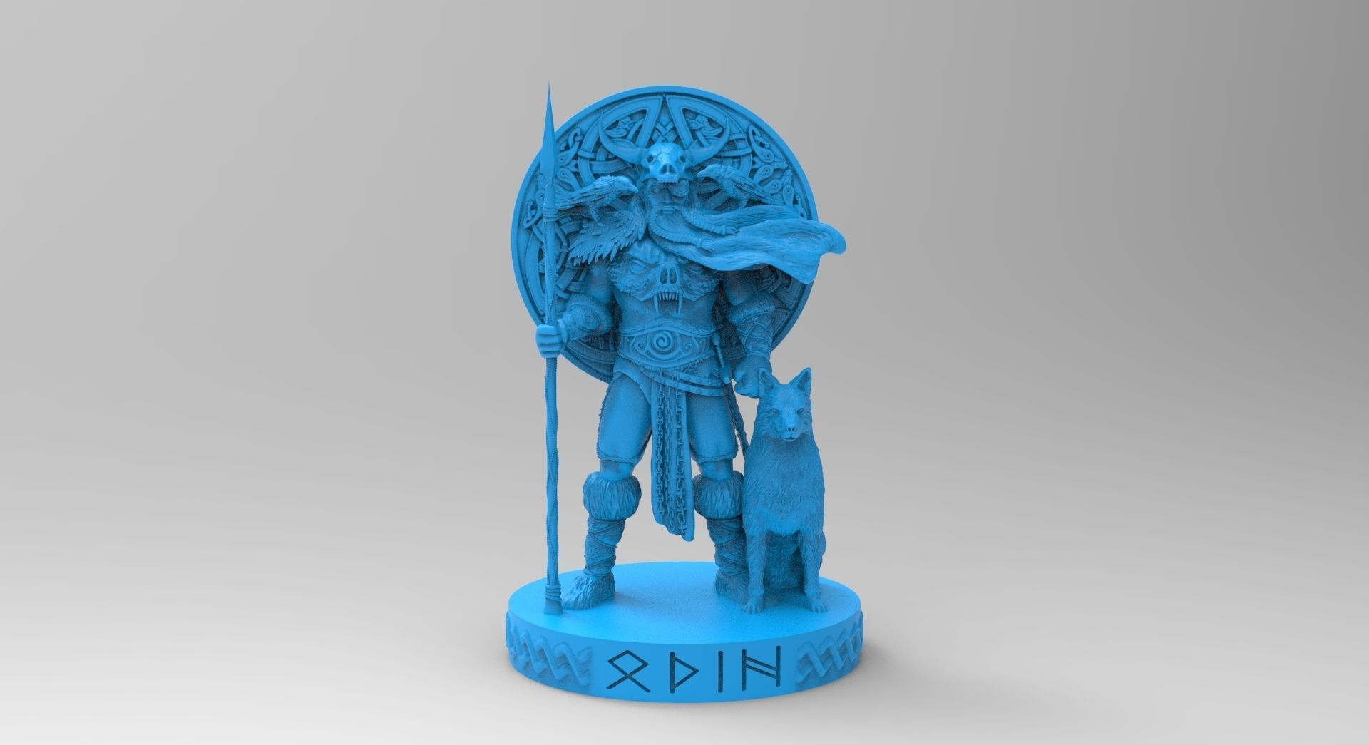 ODIN GOD OF WAR STL 3D model 3D printable | CGTrader