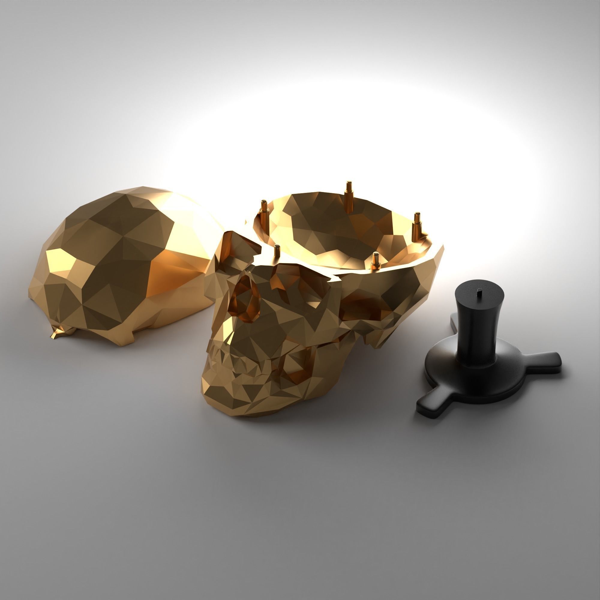 Skull Bowl V1 3D model 3D printable | CGTrader