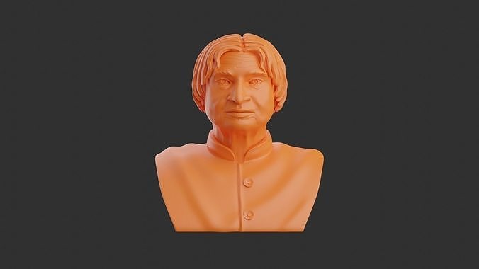 APJ Abdul Kalam 3D Bust 3D model 3D printable | CGTrader