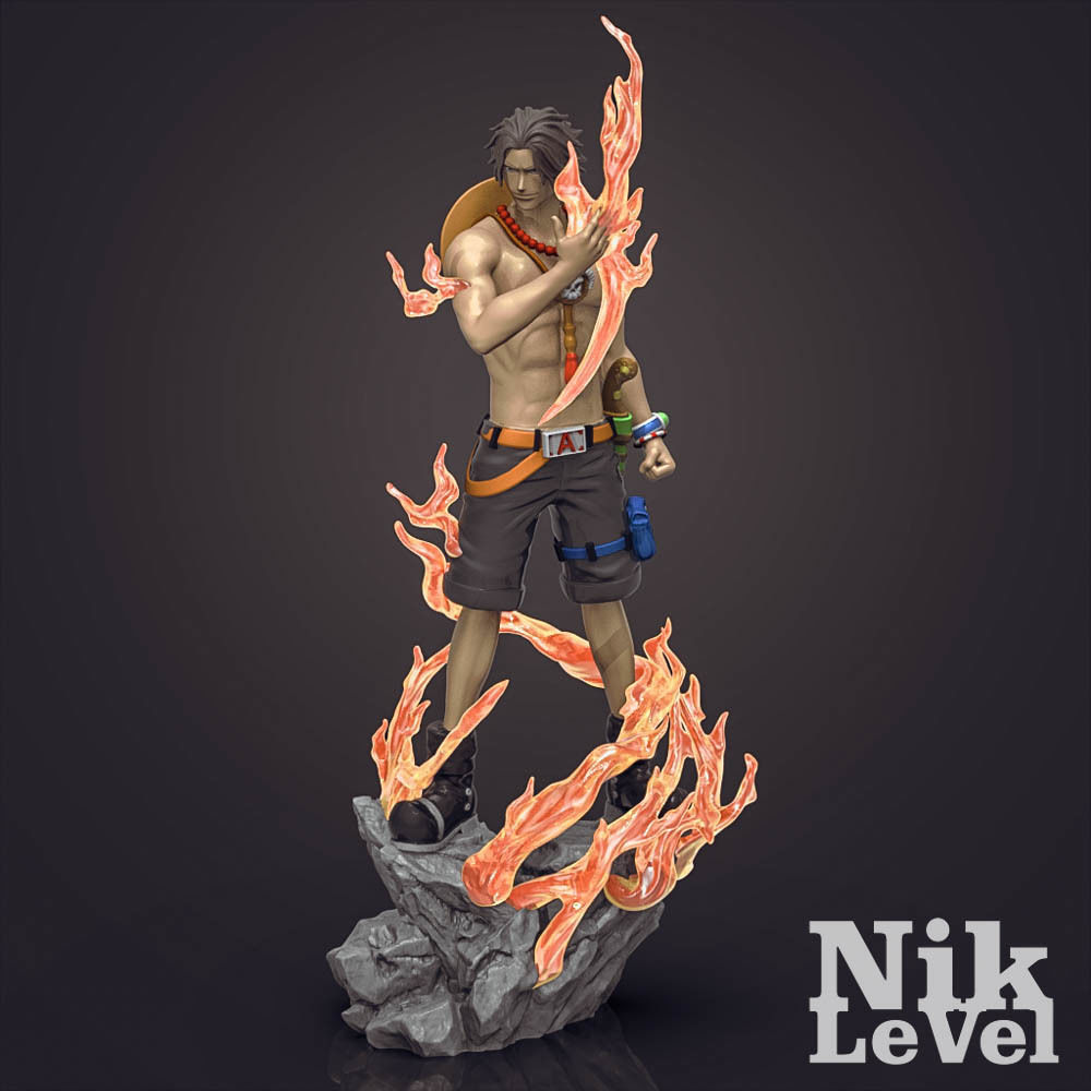 Portgas D Ace OnePiece 3D Printable 3D model 3D printable | CGTrader