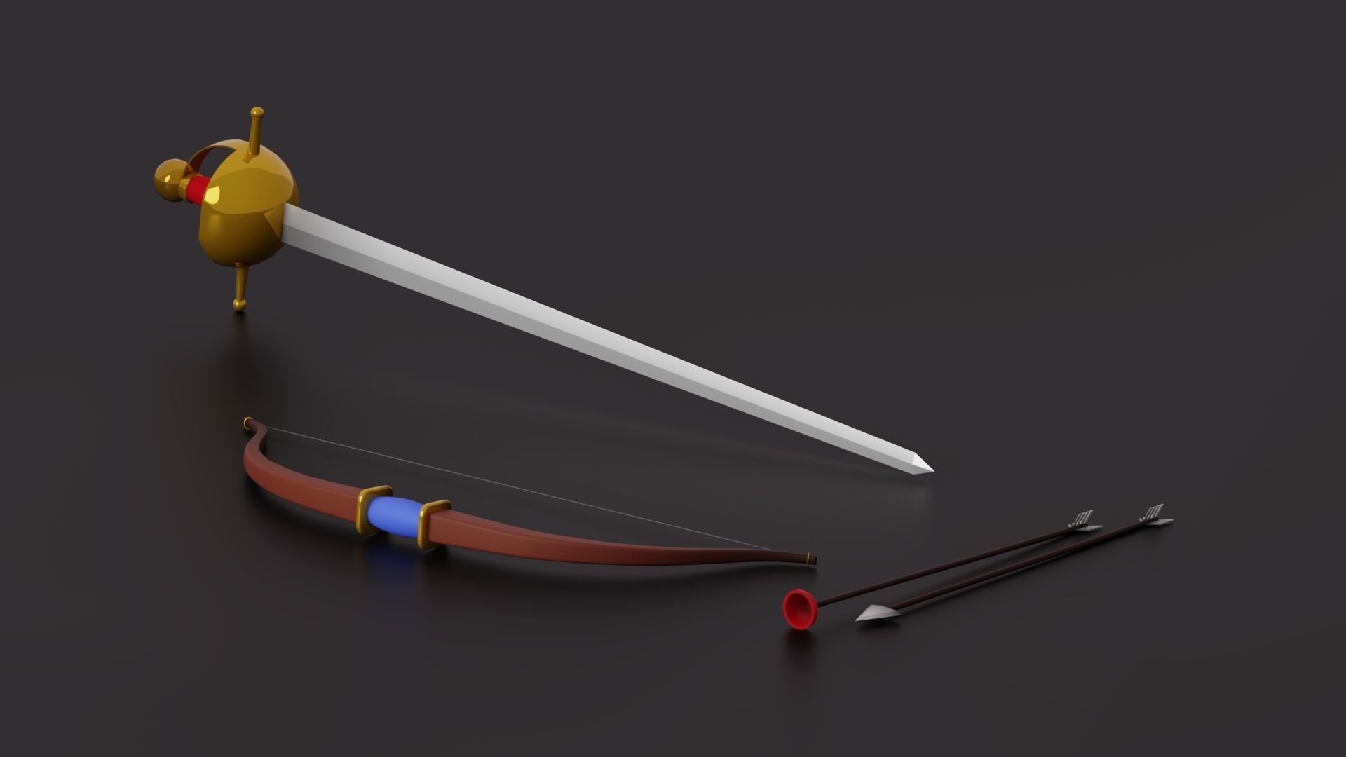 3D model Weapon Props Softpack VR / AR / low-poly | CGTrader