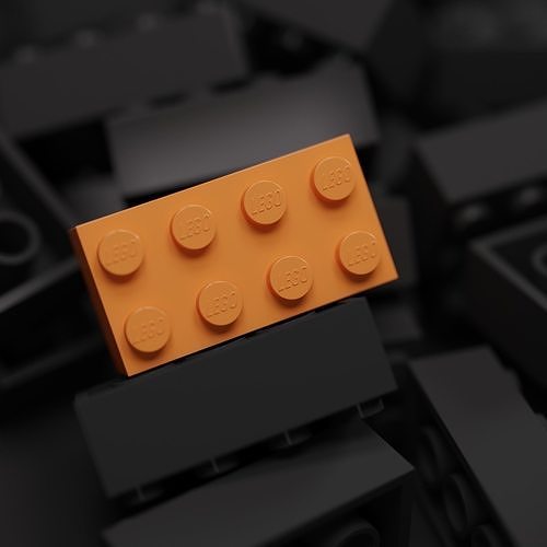 Lego Basic 3D model rigged | CGTrader