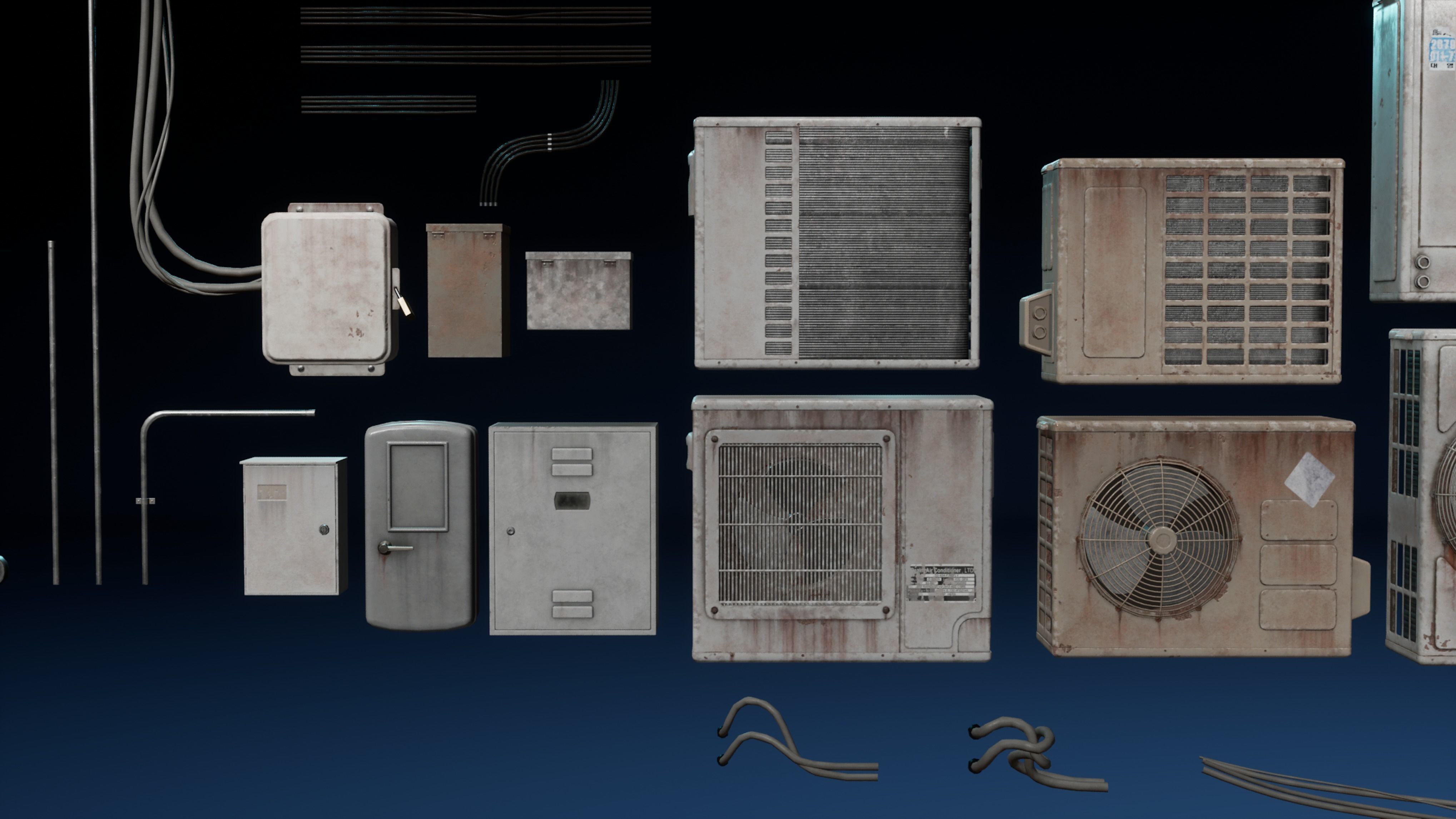 3D model City Building Props VR / AR / low-poly | CGTrader