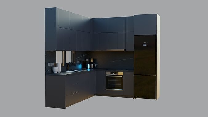 Kitchen set Vray 3D model | CGTrader
