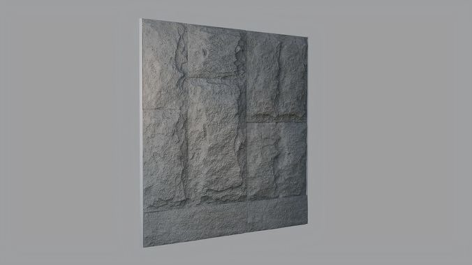 Artificial stone wall Vray 3D model | CGTrader
