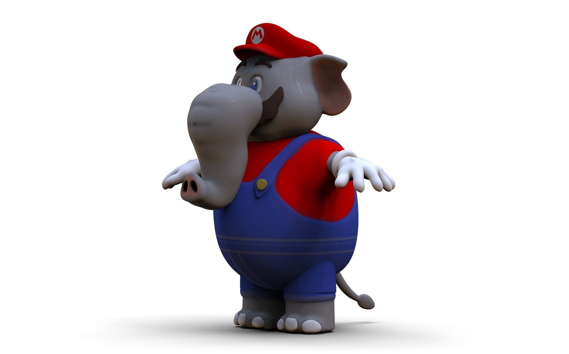 3D model Super Mario Wonder Elephant VR / AR / low-poly | CGTrader