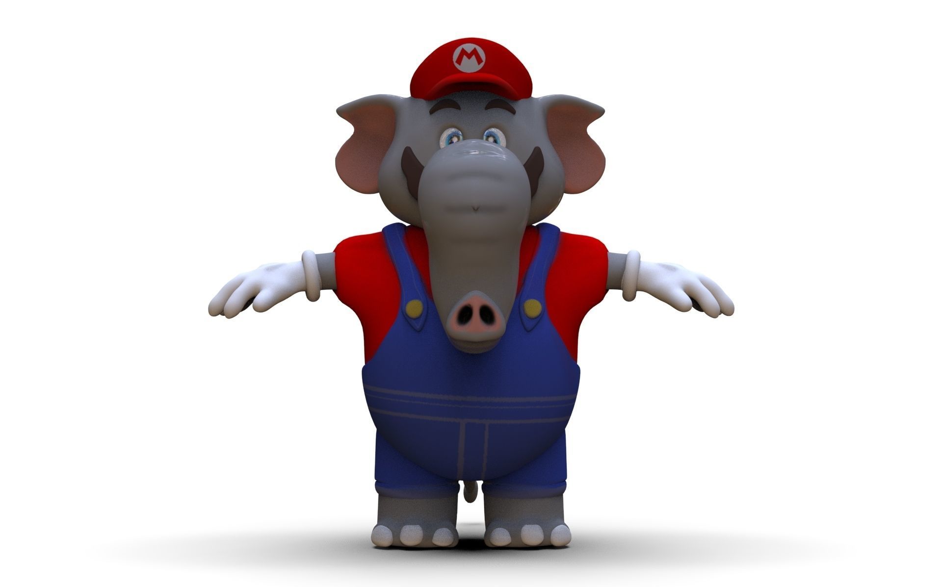 3D model Super Mario Wonder Elephant VR / AR / low-poly | CGTrader
