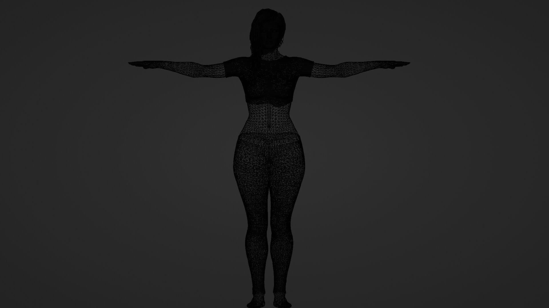 3D model Beautiful Woman Rigged - Melena VR / AR / low-poly | CGTrader