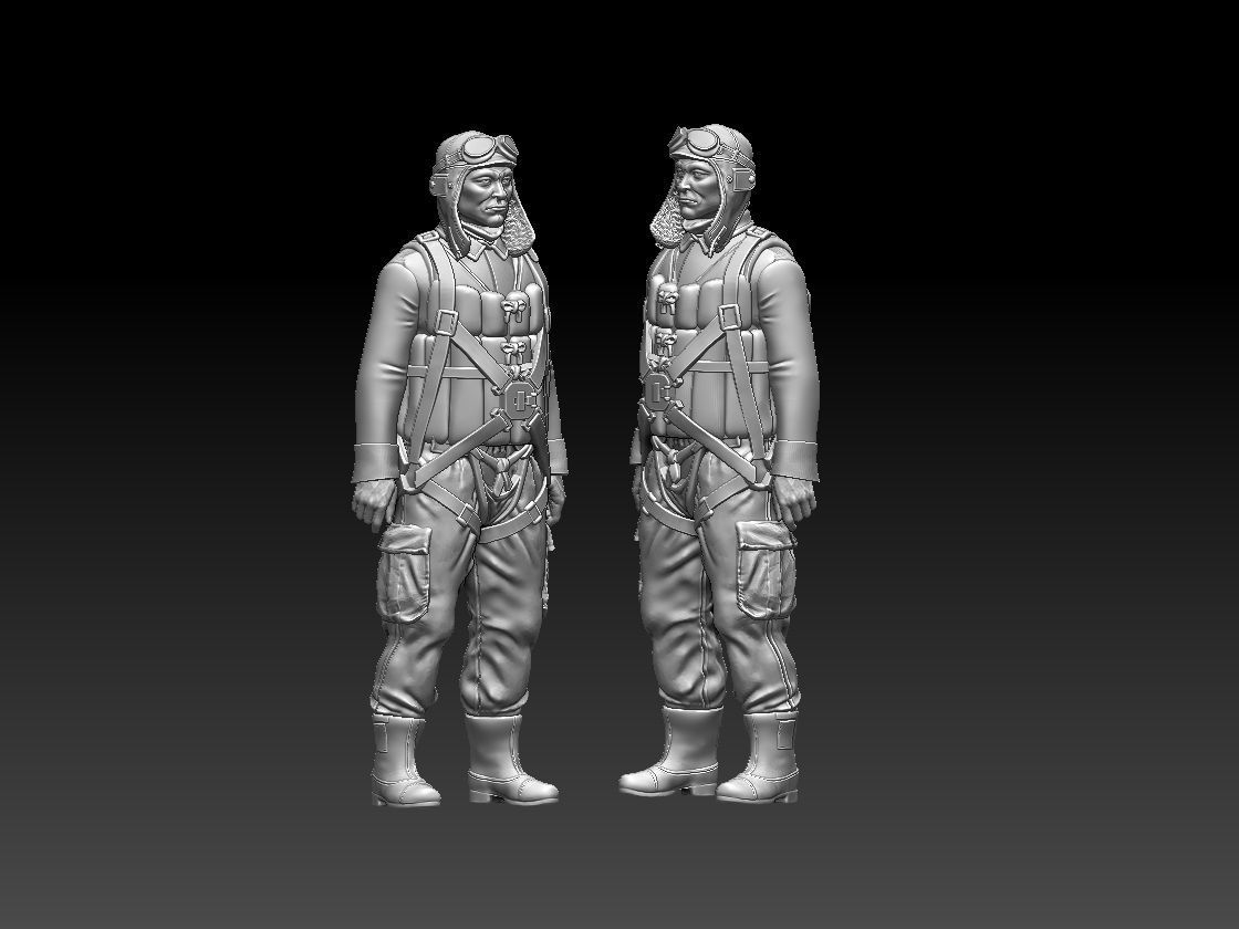 japan pilot 3D model 3D printable | CGTrader