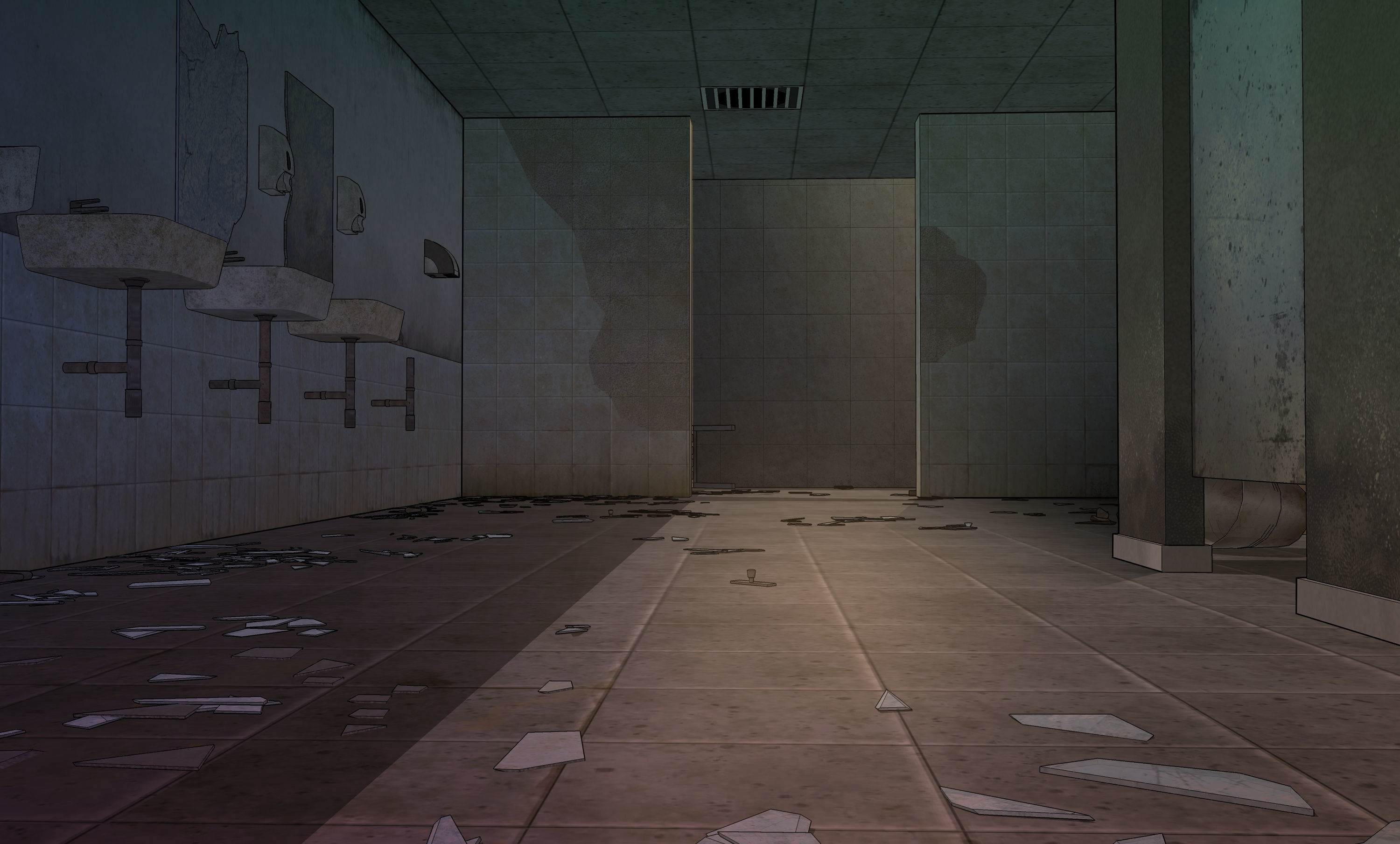 Horror toilet 3D model | CGTrader