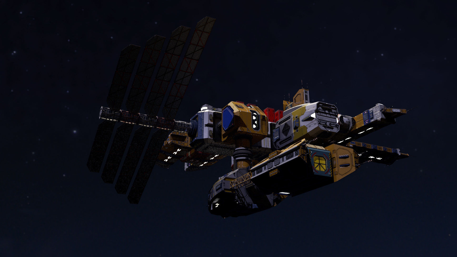 3D model Modular Space Station VR / AR / low-poly | CGTrader
