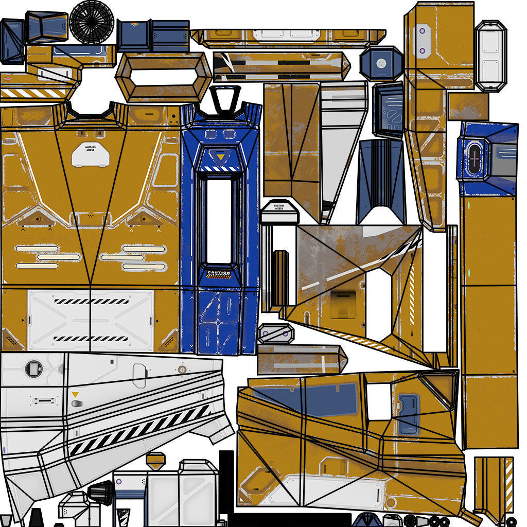 3D model Modular Space Station VR / AR / low-poly | CGTrader
