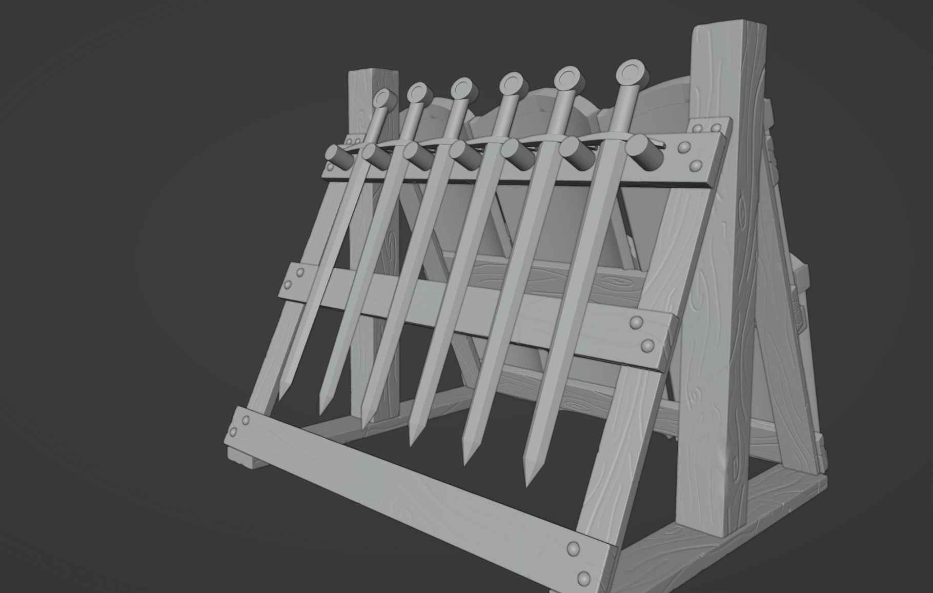 Gondor Weapon Rack 3D model 3D printable | CGTrader